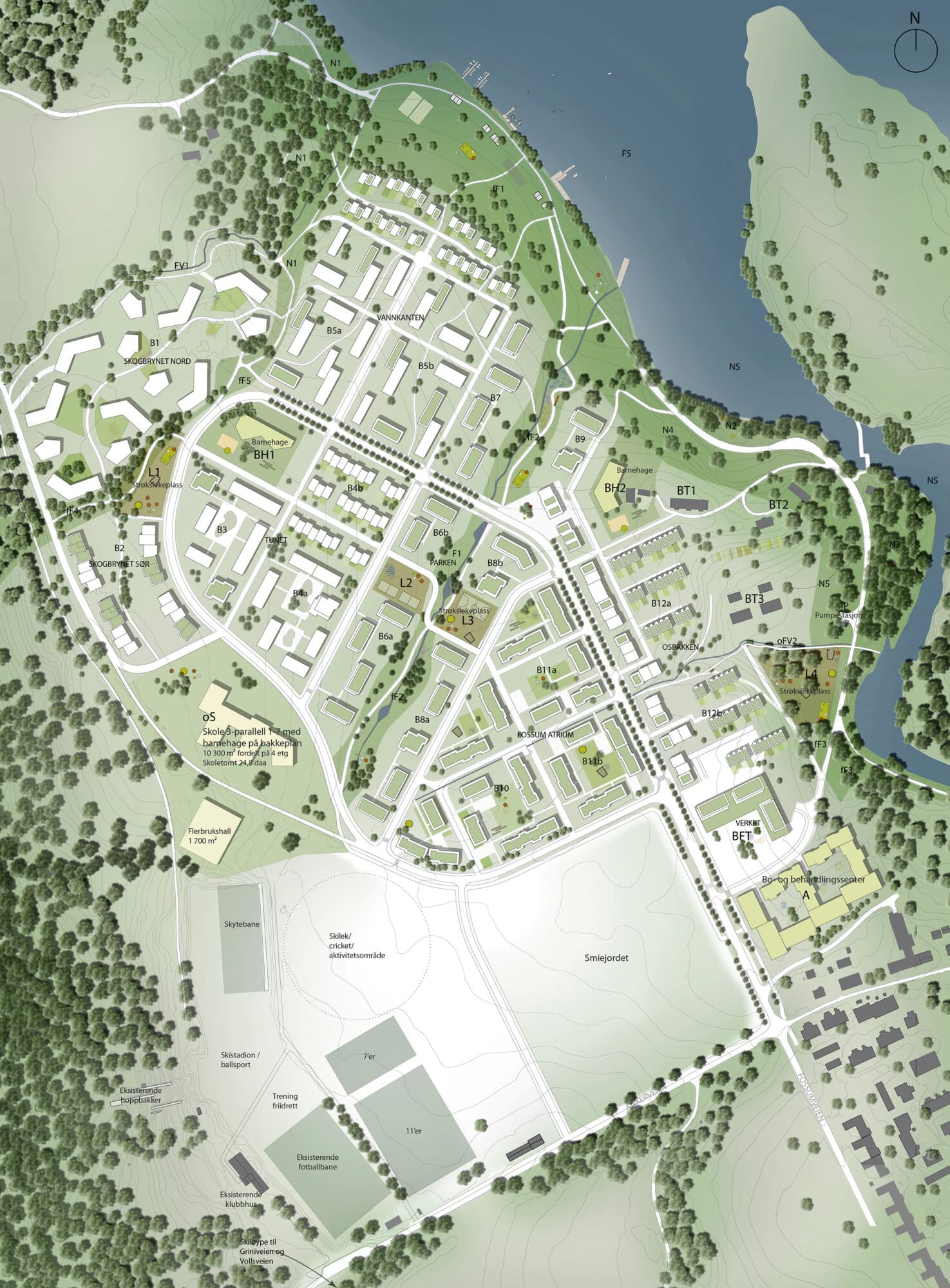 Hille Melbye | Fossum områderegulering - Hille Melbye